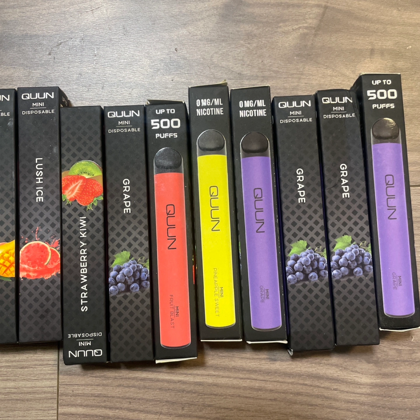 QUUN ミニ 使い捨て vape 500パフ - キャロット（Karrot）